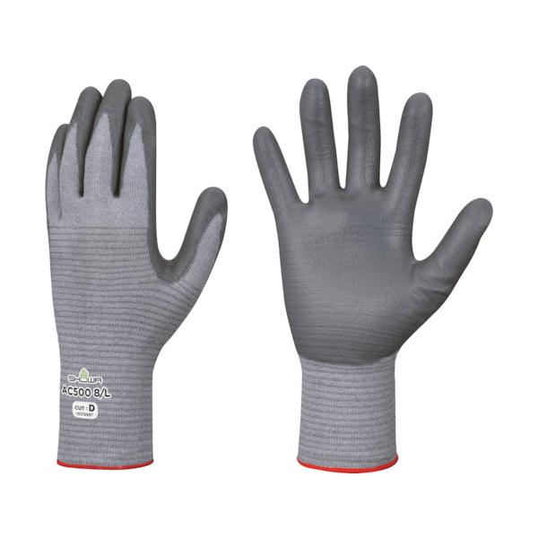 保護具 作業手袋 静電気防止手袋 ●切れにくい繊維を採用した静電気対策手袋です。●繊維部分は導電性を有した導電糸を採用しており、作業中の摩擦・接触による帯電を防ぎます。●18ゲージ編みで、薄く手にフィットします。●手袋を着用したままタッチパ...