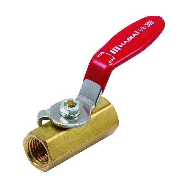 工事・照明用品 管工機材 バルブ ●ワンピース（一体型）構造の鍛造ボディにより、高靱性で漏れを最小限に抑制した、黄銅製レデュースボアタイプです。●操作しやすいレバーハンドルを採用しました。●水・油・ガス用。●呼び径A：10●呼び径B：3/8...