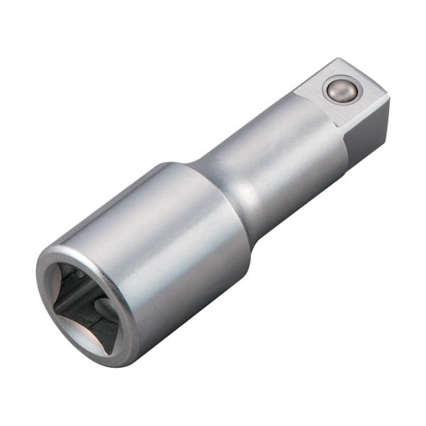 手作業工具 ソケットレンチ エクステンションバー ●対角寸法精度、ドライブ角差込の安定性、断面積増など、あらゆる面から精度・強度アップを実現しました。●面接触で、応力の集中を防ぐパワーフィット形状を採用しています。●軸部中央のスリム設計で早...