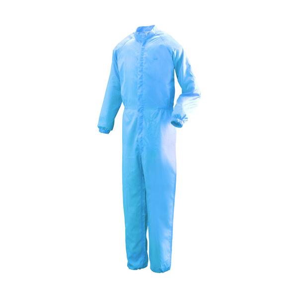研究用品 クリーンルーム関連用品 ウェア・白衣 ●一般的なクリーンウエアです。●作業者からの発塵とＥＳＤ防止対策。●色：ブルー●サイズ：3L●着丈(cm)：177.5●ウエスト(cm)：84〜93●股下(cm)：79●適合胸囲(cm)：12...
