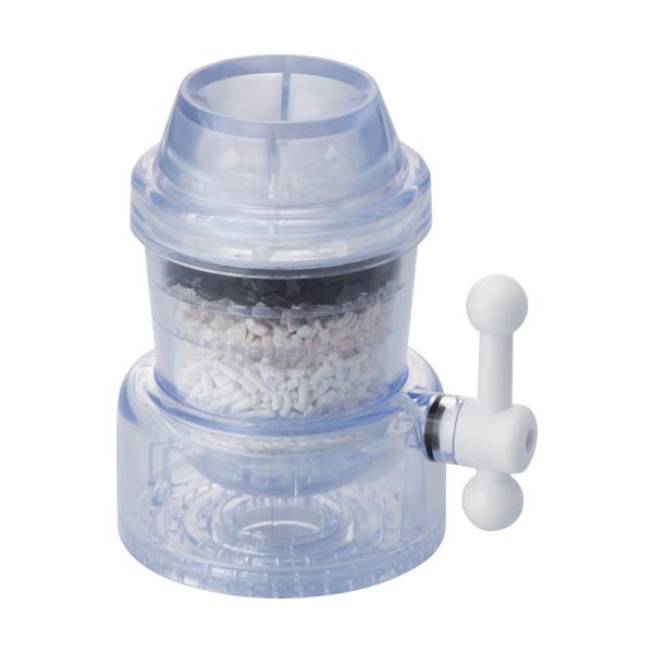 工事・照明用品 管工機材 混合栓・水栓 ●水流をシャワーとストレートに切り替える事ができます。●自在水栓16mmから19mmに取り付け可能です。●多重ろ過で水をおいしくクリーンにします。●幅(mm)：62●高さ(mm)：71●奥行(mm)：...