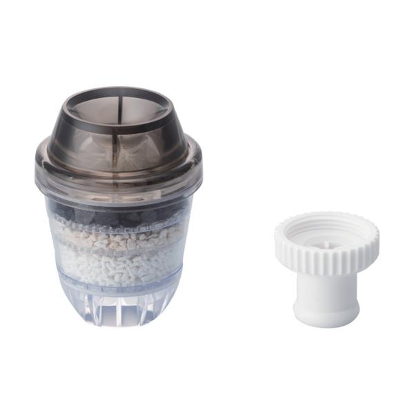 工事・照明用品 管工機材 混合栓・水栓 ●備長炭が水をおいしくクリーンにします。●自在水栓16mmから19mm、外径22mmの外ねじ式泡沫水栓に取り付け可能です。●幅(mm)：43●高さ(mm)：58●奥行(mm)：43●水流：ストレート●...