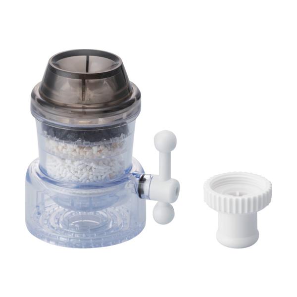 工事・照明用品 管工機材 混合栓・水栓 ●備長炭が水をおいしくクリーンにします。●自在水栓16mmから19mm、外径22mmの外ねじ式泡沫水栓に取り付け可能です。●水流をシャワーとストレートに切り替える事ができます。●幅(mm)：48●高さ...