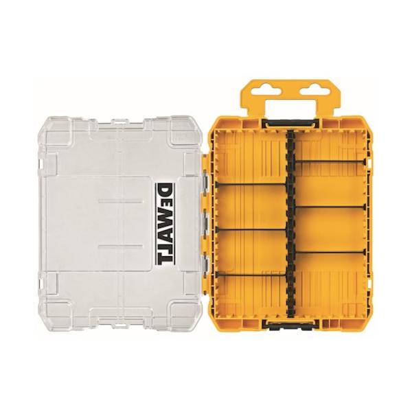 手作業工具 工具箱 システムボックス ●T STAKシリーズに連結可能な小型ケースです。●小物収納などがさらに容易となり、TSTAKシリーズの用途がさらに広がります。●色：クリア/イエロー●T STAKシリーズに連結可能な小型ケース