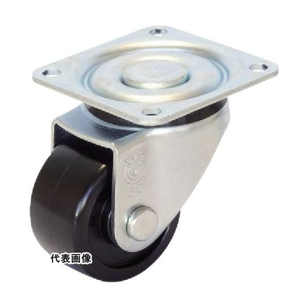 金物・建築資材 キャスター 低床式キャスター ●取り付け高さを低く抑えた重荷重用キャスターです。●長期間の重荷重による車輪の変形を防げます。●機械装置などの搬入に。●車輪径D(mm)：50●タイプ：自在式●許容荷重(daN)：160●許容荷...
