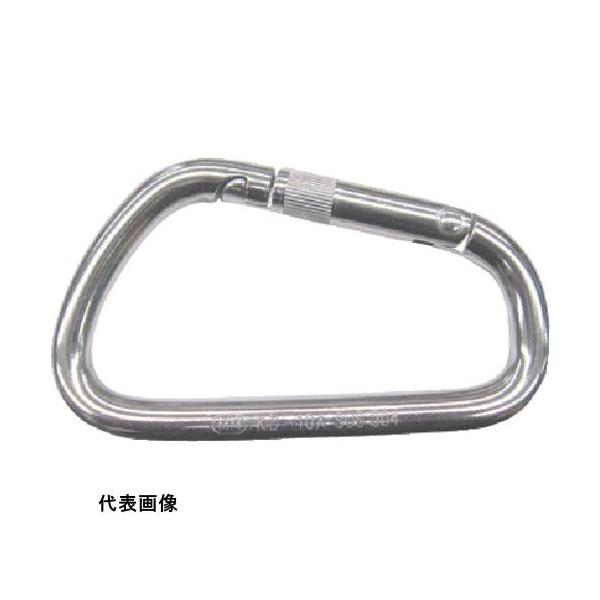 金物・建築資材 建築金物 荷役金具 ●荷重をかけた際、長辺に負荷がかかるため、フックに負担がかかりにくい構造になっています。●チェーン・ワイヤー・ロープ等の連結金具として、また端末の金具のジョイントに。●使用荷重(kN)：1.96●D(mm...