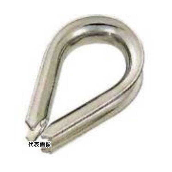 金物・建築資材 建築金物 荷役金具 ●端末加工するワイヤーコースとして使います。●ワイヤーロープの先端をアイ加工して使用する場合、ワイヤーの摩耗を防ぎます。●D(mm)：15●L(mm)：25●A(mm)：7●B(mm)：9●使用ロープ径(...