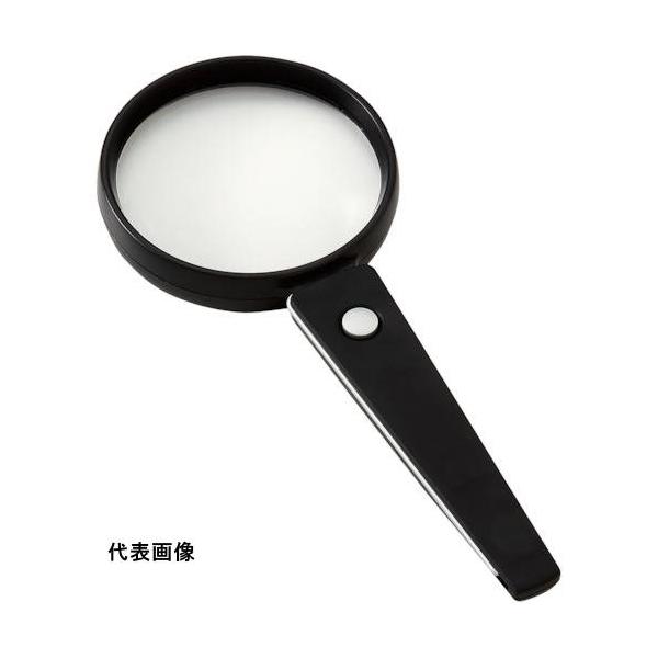 測定・計測用品 光学・精密測定機器 ルーペ ●軽い、見やすい、長持ち、LEDライト付ハンドルーペ。●スタイリッシュで、日本製です［倍率2倍］●倍率(倍)：2●レンズ寸法(mm)：φ90●全長(mm)：225●幅(mm)：97●高さ(mm)：...
