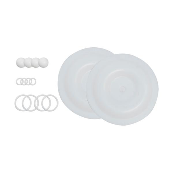 工事・照明用品 ポンプ ダイヤフラムポンプ ●YAMADAエア駆動ダイアフラムポンプNDP-20/P20 BAT/BSTの接液部用のリペアーパーツキットです。●一般的な消耗部品がセットとなっているのでご使用中のダイアフラムポンプのメンテナン...