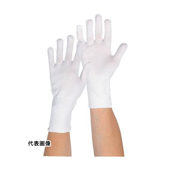 保護具 作業手袋 クリーンルーム用手袋 ●フィラメント糸使用の低発塵タイプで、よりフィット感と伸縮性を追求する為、ハイゲージを使用しました。●ムレやベタ付きを抑え、上ばきグローブからの着脱もスムーズです。●繰り返しの洗濯が可能です。●ニトリ...