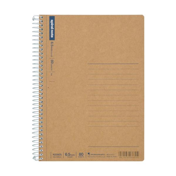 オフィス・住設用品 文房具 ノート ●心地よい書き味が定評のマルマン国産筆記用紙です。●用紙サイズ：B6●中紙(枚)：80●Ｂ６サイズ横罫８０枚