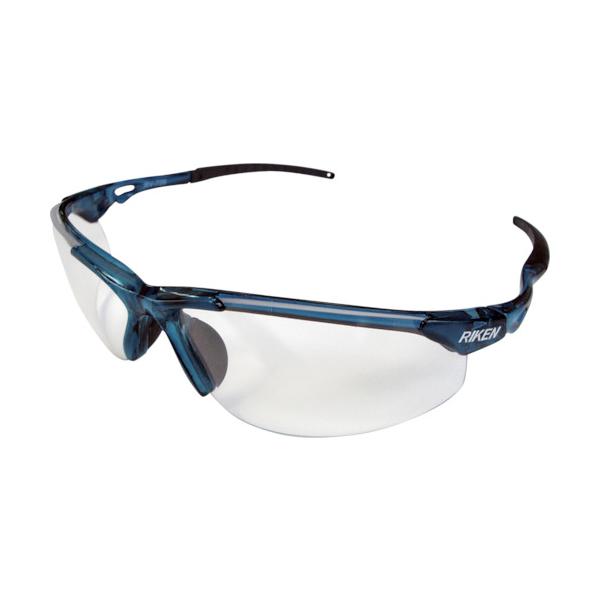 保護具 保護メガネ・防災面 二眼型保護メガネ ●超軽量で細身のテンプルが頭にフィットします。●スタイリッシュなクリアブルーフレームです。●スタイリッシュなクリアブルーフレーム●目に有害な紫外線（380nm以下）を99．9％カット●研磨作業。...