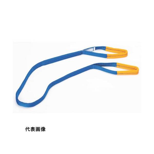 荷役用品 吊りクランプ・スリング・荷締機 ベルトスリング ●高強力リサイクルポリエステル糸を使用したエコマーク認定商品です。●白色の芯が見えたら使用ＳＴＯＰ、安全管理に役立ちます。●高強力リサイクルポリエステル糸を使用し、引張強度、耐久性、...