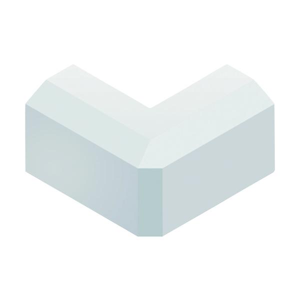 電子機器 電設配線部品 ケーブルカバー ●取付けはワンタッチです。●外曲がりの直角接続に使用します。●「ニューエフモール」接続品です。●外曲がりの直角接続に使用します。●壁面の配線保護に。●色：ホワイト●適合本体：SFM0・SFT0号●厚さ...