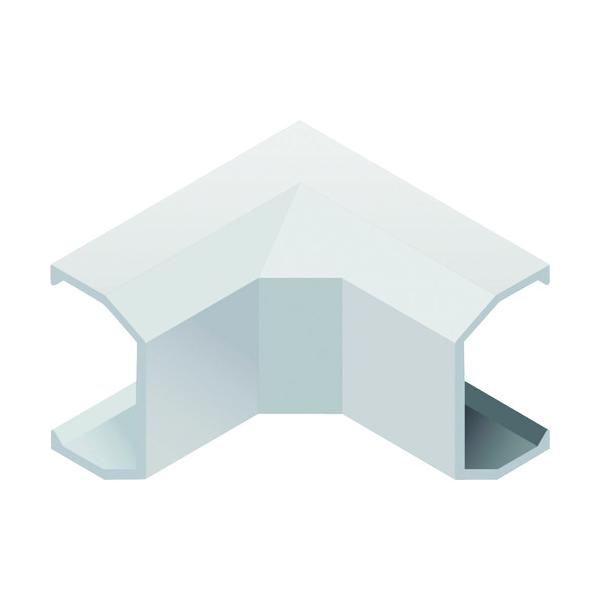 電子機器 電設配線部品 ケーブルカバー ●取付けはワンタッチです。●内曲がりの直角接続に使用します。●「ニューエフモール」接続品です。●ニュー・エフモール同士の内曲がりの直角接続用。●壁面の配線保護に。●色：ホワイト●適合本体：SFM0・S...