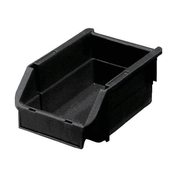 物流・保管用品 コンテナ・パレット 導電性コンテナ ●工具・各種部品の集中管理に役立ちます。●コンテナを積み重ねて使用することもできます。●底面が小さくなっているので収納物が空になれば、かさが低く積み重ねられます。●容量(L)：1.4●色：...