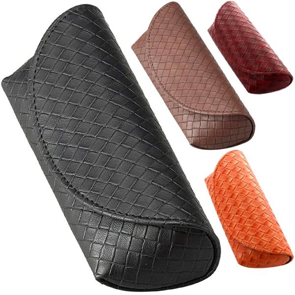 持ち運びおすすめ誕生日還暦祝いメガネケース,マグネット,軽量セミハード,収納,おしゃれ眼鏡ケース,メガネ入れ,マグネット式メガネケースセミハード軽量｜マグネット式おしゃれ4990097057253人気の革織風生地が高級感を演出。マグネット式...