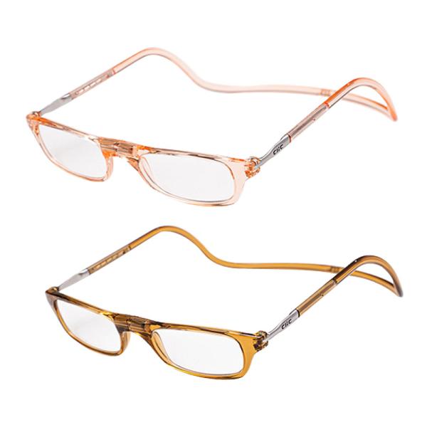 リーディンググラス　ピーチキャラメルクリックリーダー,ルーペ,拡大鏡レギュラータイプ,使いやすい,視力補助ルーペタイプ,手元拡大,視力改善,読書補助クリックリーダーレギュラータイプ｜視力補助ルーペ使いやすいテンプルが約20ミリ伸長するアジャ...