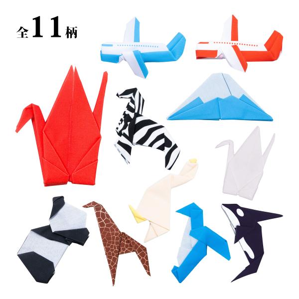 折り紙で作る動物をモチーフにした「プッチペット(=ラテン語で「小さい動物」)」は、ポリエステル素材で作られたレンズ拭きです。サイズ:200×200mm。■デザイン：ツル(鶴)、グース(goose)、ペンギン(penguin)、フジサン(富士...