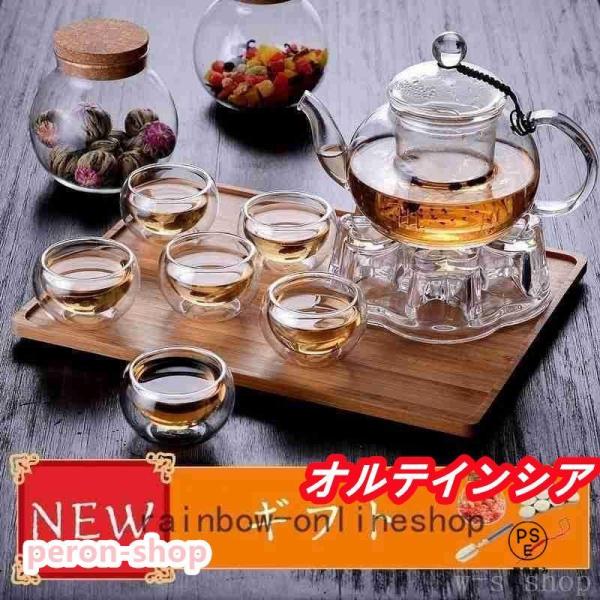 ★材質:耐熱ガラス★工夫されたフィルター設計で・時間が経ってもお茶が渋くならない★耐熱：-20℃-150℃・お湯が直接いれでも　問題がありません★おしゃれ：透明感が良くて・中身が見え・お茶の色合いが目で愉しめ・他のタイプのガラスよりよくきれ...