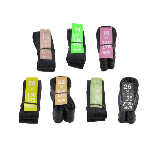 一般的なママチャリ、シティサイクル等に使われているチューブです。※ご注意※HE規格です。WO規格にはお使いいただけません。ご注文前に自転車の規格をご確認くださいませ。英式バルブです。使用前に空気漏れがないかご確認くださいHE【14インチ】1...