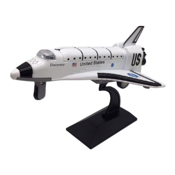 LIYU TOYS 社製NASA スペースシャトル コックピット点灯&amp;エンジン音ディスカバリー オービター プルバックアクションナサ 宇宙船 人工衛星 ロケット ダイキャスト製※発送前に当店にてギミックの作動チェック及び検品をしっか...
