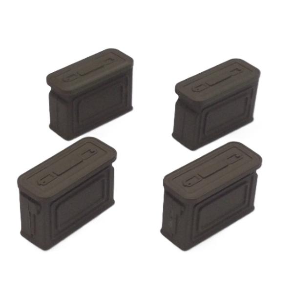 HL1/16ＲＣ戦車用 プラスチック製 アメリカ軍　弾薬箱　（機関銃用） 4個セットHENGLONG社製の1/16　M26パーシング用のリプレイスメントパーツ。もちろん他の1/15〜1/16の戦車にもご使用いただけます。★内容物★・プラスチ...