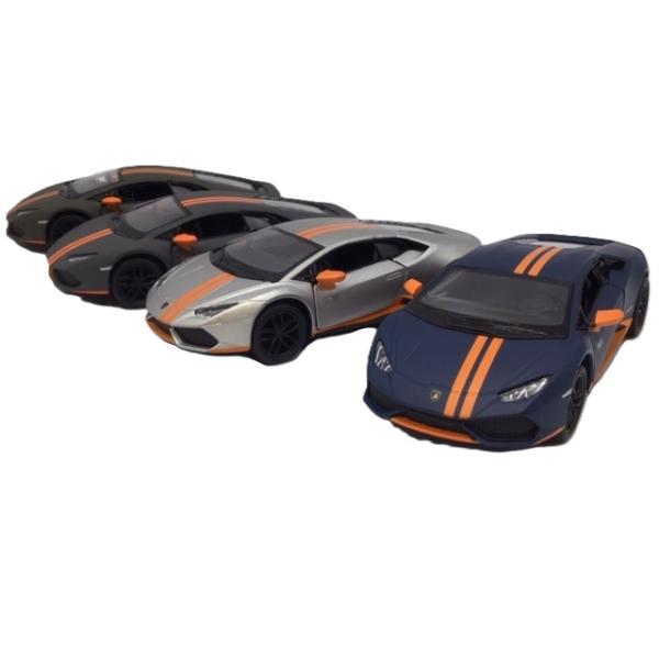 1/36スケール　ランボルギーニ　ウラカン　LP610−4 AVIO ミニカーキンスマート社製 ライセンス品AVIO（アヴィオ）は２５０台限定で2016年にリリースされました。イタリア空軍に敬意を表して企画され、カラーリングは戦闘機をモチー...