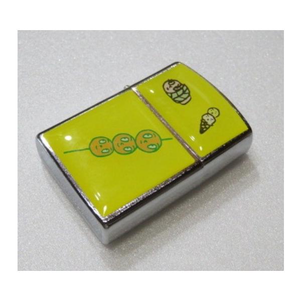 懐かしい！だんご３兄弟　オイルライター　新品本体部分にはだんご３兄弟の長男「串団子 一郎」、次男「串団子 次郎」、三男「串団子 三郎」フタ部分には憧れの女性、桜餅の「さくら もちよ」、ライバルの2段アイスの「バニラ&amp;モカ」がプリント...