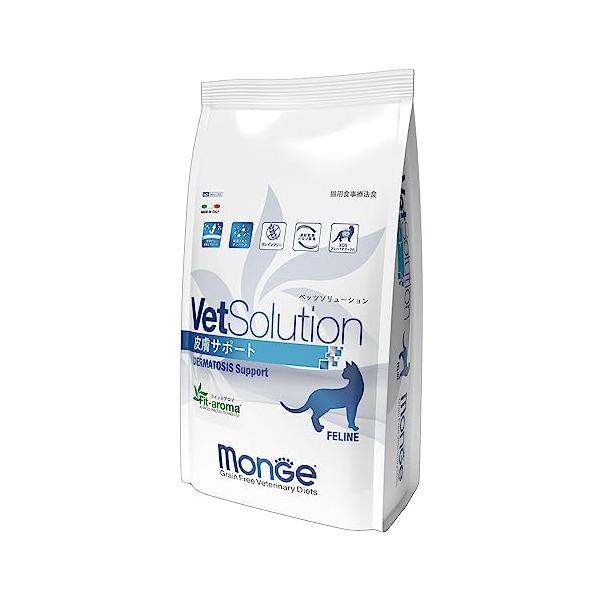 「商品情報」説明猫用皮膚サポートは、皮膚疾患の猫に給与することを目的として特別に調整された食事療法食です。 腸内のアレルゲン負荷を考量して、加水分解サーモンタンパクを使用し、健康的な消化をサポートします。　■健康的な皮膚をサポート■皮膚被毛...