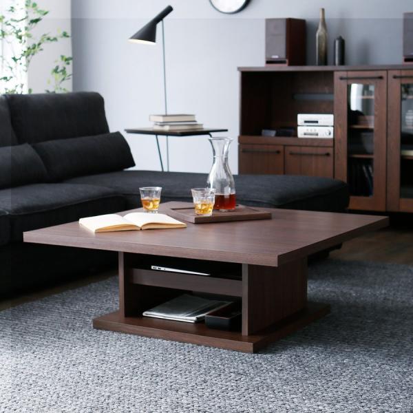 収納スペース付きセンターテーブル。ウォルナットの木目調が洗練された美しいリビングを演出します。■サイズ幅90x奥行90x高さ33cm■素材[天板]強化紙[本体]プリント紙■カラーウォルナット、ナチュラル■重量約11kg■耐荷重[天板]約30...