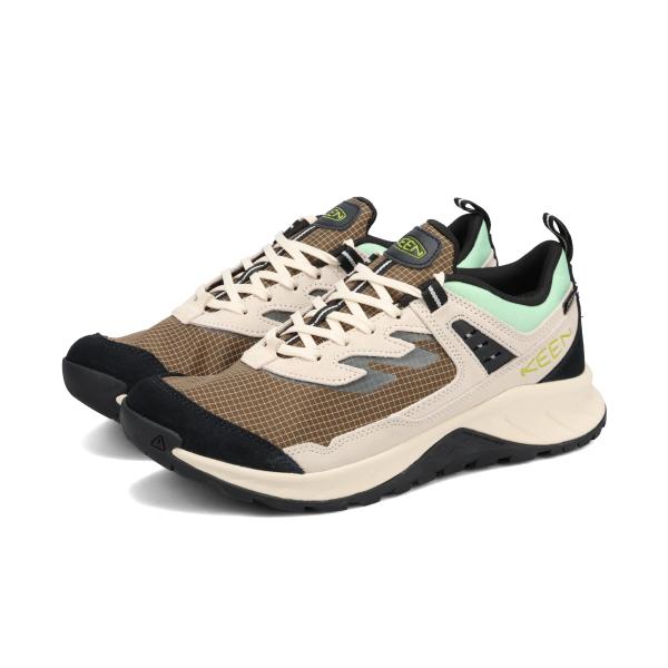 Fast &amp; light meets rugged &amp; supportive.高いクッション性を誇るソールユニットとKEEN最先端の技術を融合した、ハイパフォーマンストレイルシューズ。強度を高めたアッパーマテリアルと、ファッ...