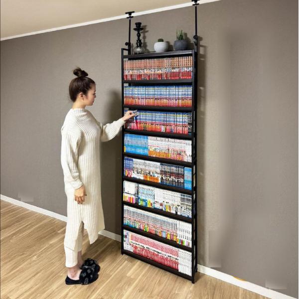 大容量でスリムな本棚ラック: 単行本最大310冊を置く事ができます。幅がわずか14.5cmの為、置き場所に困りません。頑丈な構造: 高品質のスチールを採用しております。各棚耐荷重20kg/全体耐荷重180kg 重量の本も安心して収納できます...