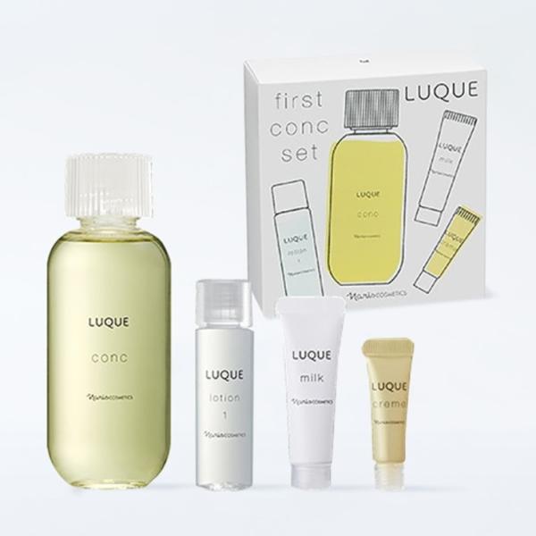 ナリス　ルクエ　ファーストコンク　セットセット内容：ナリス　ルクエ　コンク 210mL　ナリス　ルクエ　ローション1 30mL　ナリス　ルクエ　ミルク 10mL 　ナリス　ルクエ　クリーム 3g　