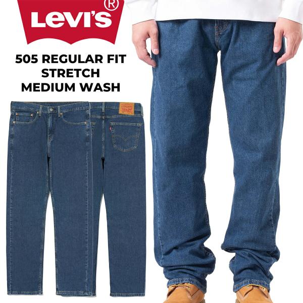 LEVIS 505 REGULAR FIT STRETCH MEDIUM WASH 0050529161850年代、創業者リーバイ・ストラウスによってカルフォルニアの金鉱で働く人々の声を聞き、現代のジーンズの原型となるワークパンツを生み出し...