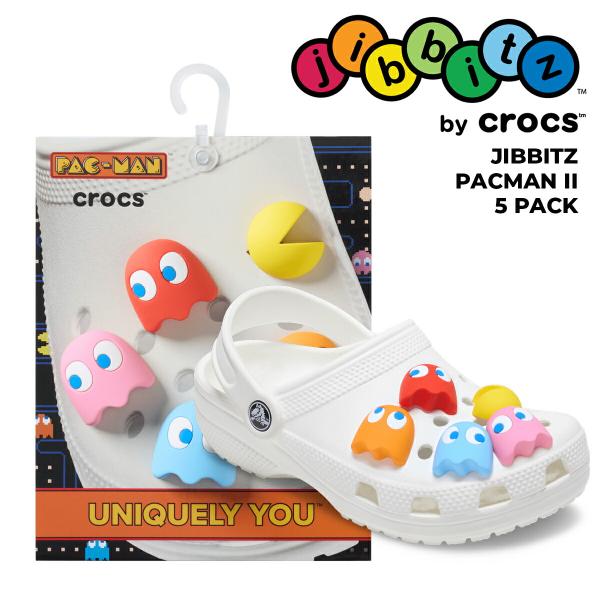 crocs JIBBITZ PACMAN II 5 PACK 10015857クロックスのシューズやギアを楽しくカスタマイズする、専用のアクセサリー。豊富な種類のジビッツチャームで、あなたも「my crocs」してみませんか。