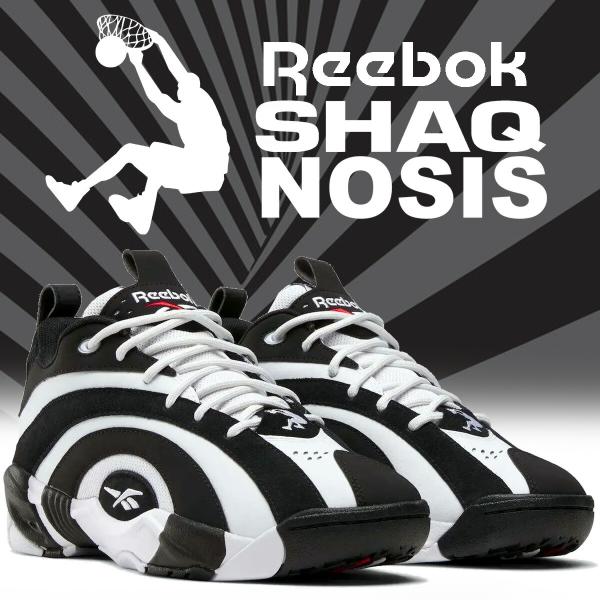 Reebok SHAQNOSIS LOW WHITE/BLACK/RED 100244789アンサーシリーズやシャックアタックなどと共にリーボックアーカイブバスケットボールシューズを代表するアイテムであるSHAQNOSISのローカットモデル...