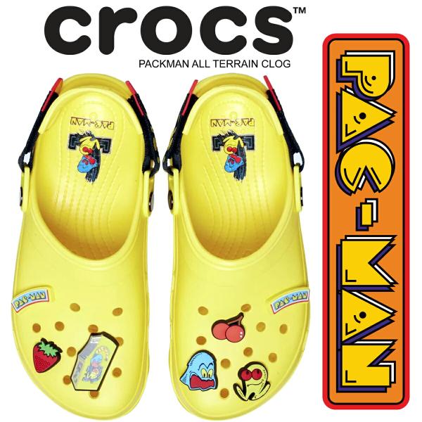 crocs PAC-MAN ALL-TERRAIN CLOG LEMON/CITRON 209322-7c1調節可能なターボストラップと頑丈なアウトソールが様々な路面で最高のグリップ力を発揮するオールテレイン クロッグより、大胆でカラフルな...