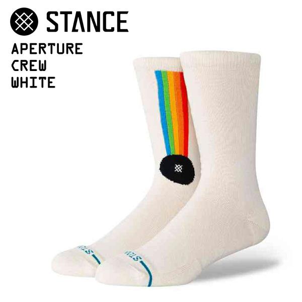 STANCE APERTURE CREW WHITE a555d25ape-whtインスタントカメラで世界的に知られるポラロイド社とのコラボレーションモデル。 ブランドを象徴するレトロなレインボーマークやロゴからインスパイアを受け、ヴィンテ...