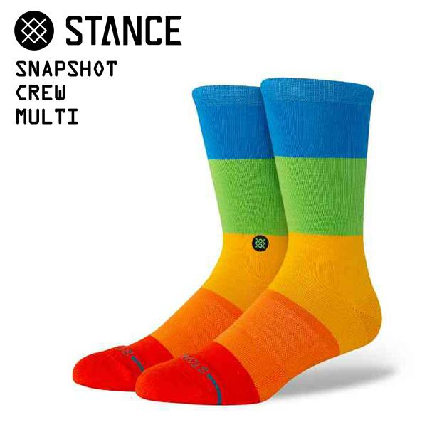 STANCE SNAPSHOT CREW MULTI a555d25sna-mulインスタントカメラで世界的に知られるポラロイド社とのコラボレーションモデル。 ブランドを象徴するレトロなレインボーマークやロゴからインスパイアを受け、ヴィンテ...