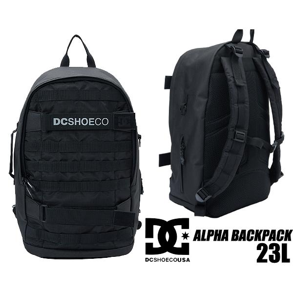 DC SHOES ALPHA BACKPACK 23L BLACK dbp231219-kvj0 1994年にケン・ブロックとデイモン・ウェイが立ち上げた 伝説のブランド「DROORS CLOTHING」の名前に由来し誕生した「DC SHO...