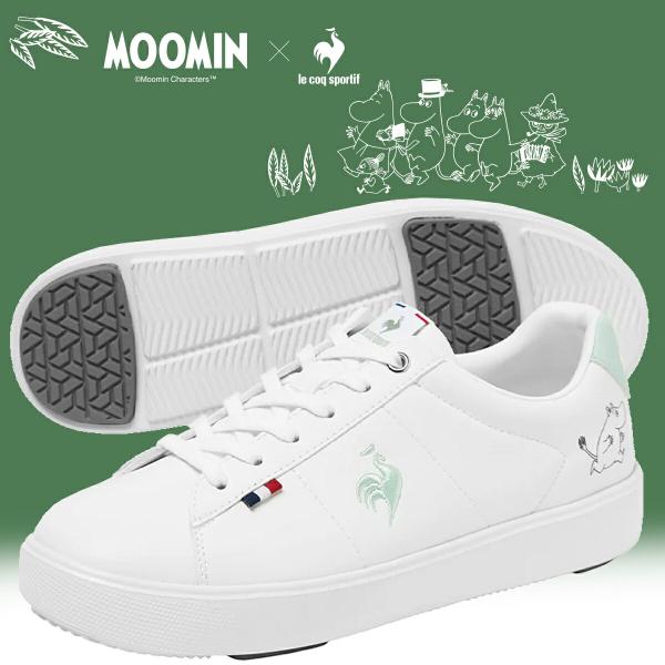 le coq sportif LCS CHELLES BOUND MOOMIN WHITE/GREEN lu6ssn15lz-whgr「心地よい時間を歩く」をテーマに、「ムーミン」の温かく優しい世界観をシューズに落とし込んだ「ムーミン」との...