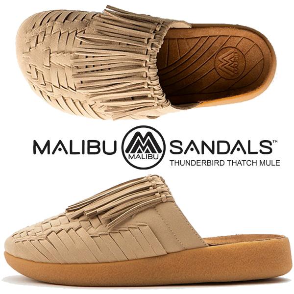 MALIBU SANDALS THUNDERBIRD THATCH MULE BEIGE/TAN ms22-3002ネイティブアメリカの神話に登場する伝説の生物THUNDERBIRD(サンダーバード)をモチーフにしたアッパーの編み地に、フリ...