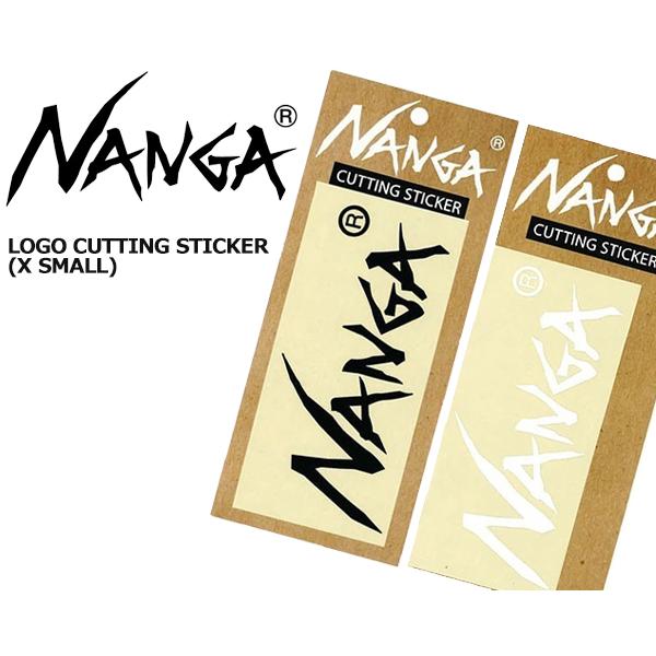 NANGA LOGO CUTTING STICKER X SMALL na2254-3g515【耐水、耐光のある切り抜きロコステッカー】NANGA の文字か浮かひ上かる切り抜きステッカーてす。耐水、耐光 かあるのて外て使 用するキアやカラス...
