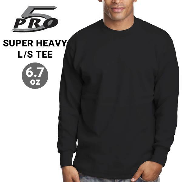 PRO5 SUPER HEAVY L/S T-SHIRT BLACK 6.7ozアメリカ本国でプレーンTシャツにおいて圧倒的に支持されるLA発ブランド「PRO5 プロファイブ」。日本では知名度や流通量も多く人気の「PRO CLUB」を凌ぐ勢...
