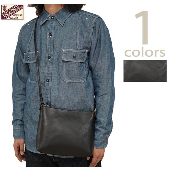【 Y'2 LEATHER（ワイツーレザー） 】　ホースハイドサコッシュ [ Natural Scar Horse ] [ 馬革 ] [ BLACK ] 【 メール便可 】 [ BG-18 ]総合レザーメーカーならではの拘りの詰まったクオリ...