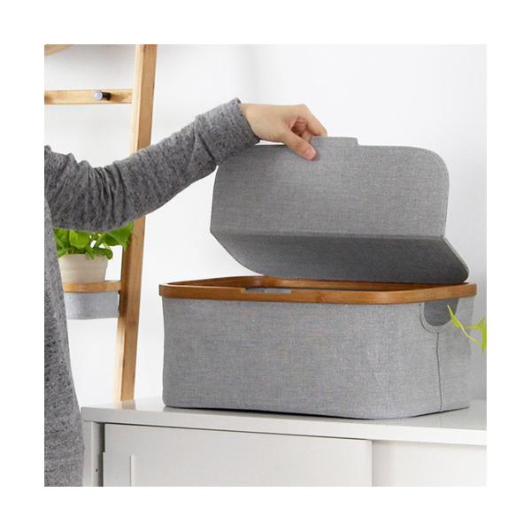 Akore-Storage basket with lid Rect GudeeLife 「より良いライフスタイルのために スマートなデザインを作成する」ことを使命とし、 独創性を重視したデザイン製品を提案するインテリアメーカーブランド名：...