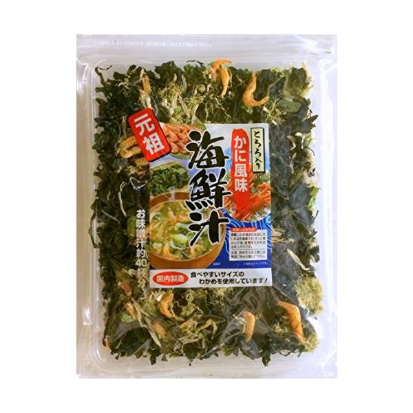 -/120グラム (x 1)/-・パッケージ個数:1・人気のわかめに加え、とろろや焼えびを トッピング。本品が?元祖?海鮮汁です。・原材料名：乾燥わかめ(中国製造)、乾燥えび、乾燥ねぎ、乾燥あきあみ、とろろ昆布、乾燥杉のり、乾燥かに風味かま...