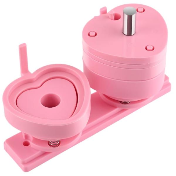 cuteピンク（金型）/58mm/-・Color:ピンク（金型）・パッケージ個数:1・??ユニークなハート形独創的なハートの形缶バッチマシーン金型は写真の保管、アイドルグッズ、装飾、結婚式の名札、教室の工芸品などに最適。・??対応機種このハ...