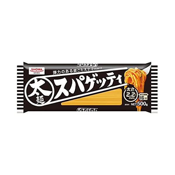 -/500グラム (x 3)/-・パッケージ個数:3・原材料:強力小麦粉、デュラム小麦のセモリナ・商品サイズ(高さx奥行x幅):320mmx85mmx60mm・内容量:500g×3個・種類:スパゲッティ・2.2mmと太い麺線なので、しっかり...